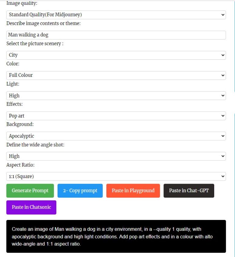 Free picture prompt generator